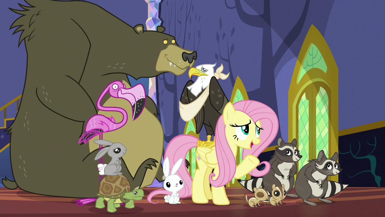 Image - Fluttershy with her animal friends S6E21.png | My Little Pony ...