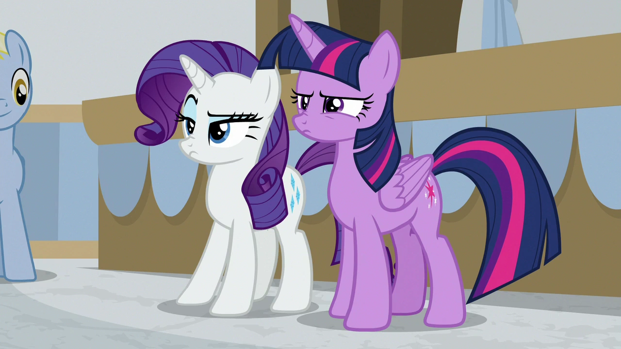 Image - Twilight and Rarity very skeptical S8E16.png | My Little Pony ...