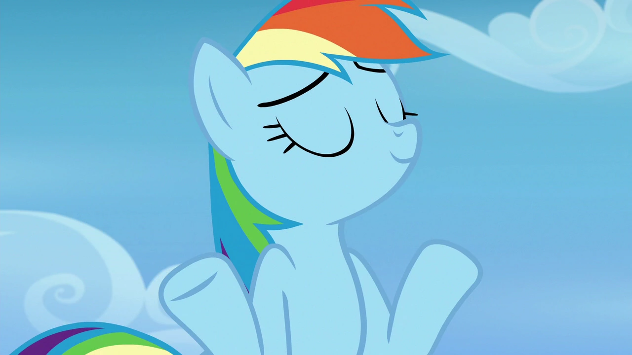 Image - Rainbow Dash shrugging her shoulders S6E24.png | My Little Pony ...