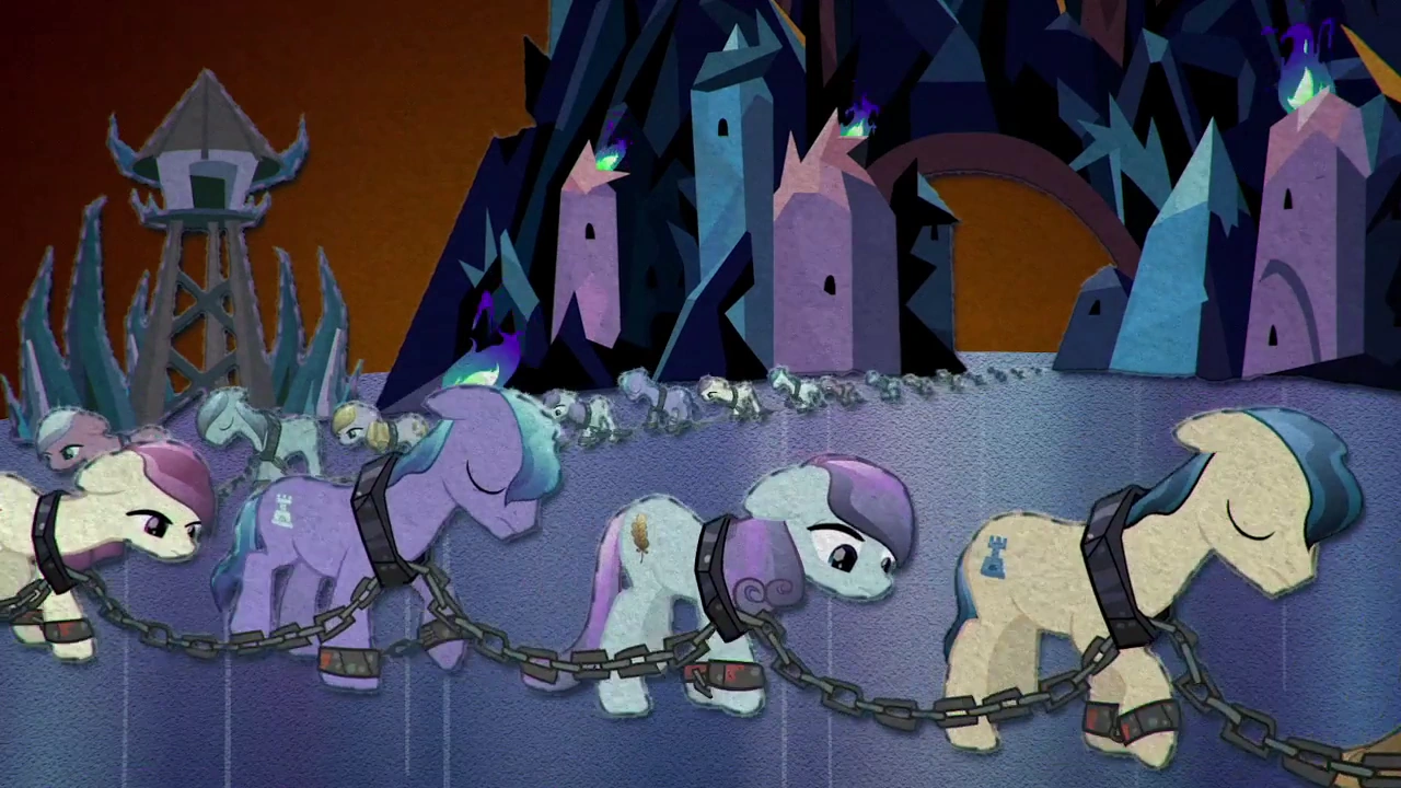 Image - Crystal Ponies enslaved and chained BFHHS5.png | My Little Pony ...