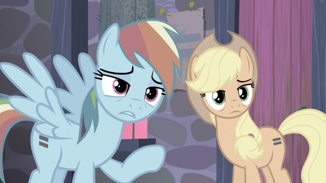 Image - Rainbow points at the locked door S5E02.png | My Little Pony ...