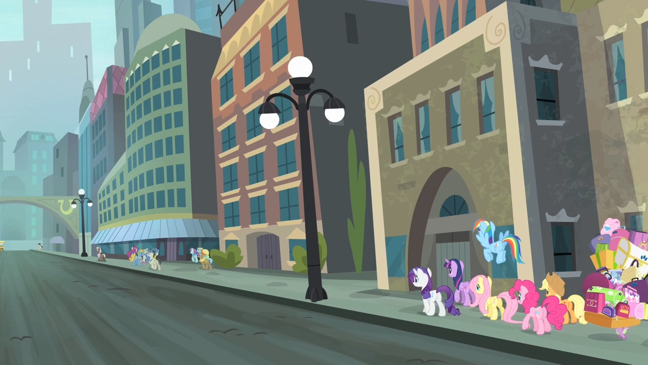 Image - Main cast walking in Manehattan S4E8.png | My Little Pony ...