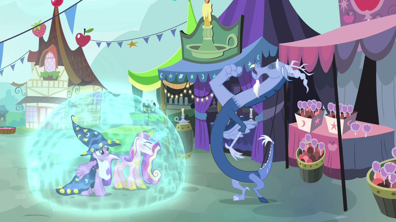 Image - Cadance forming shield around her and Twilight S4E11.png | My ...