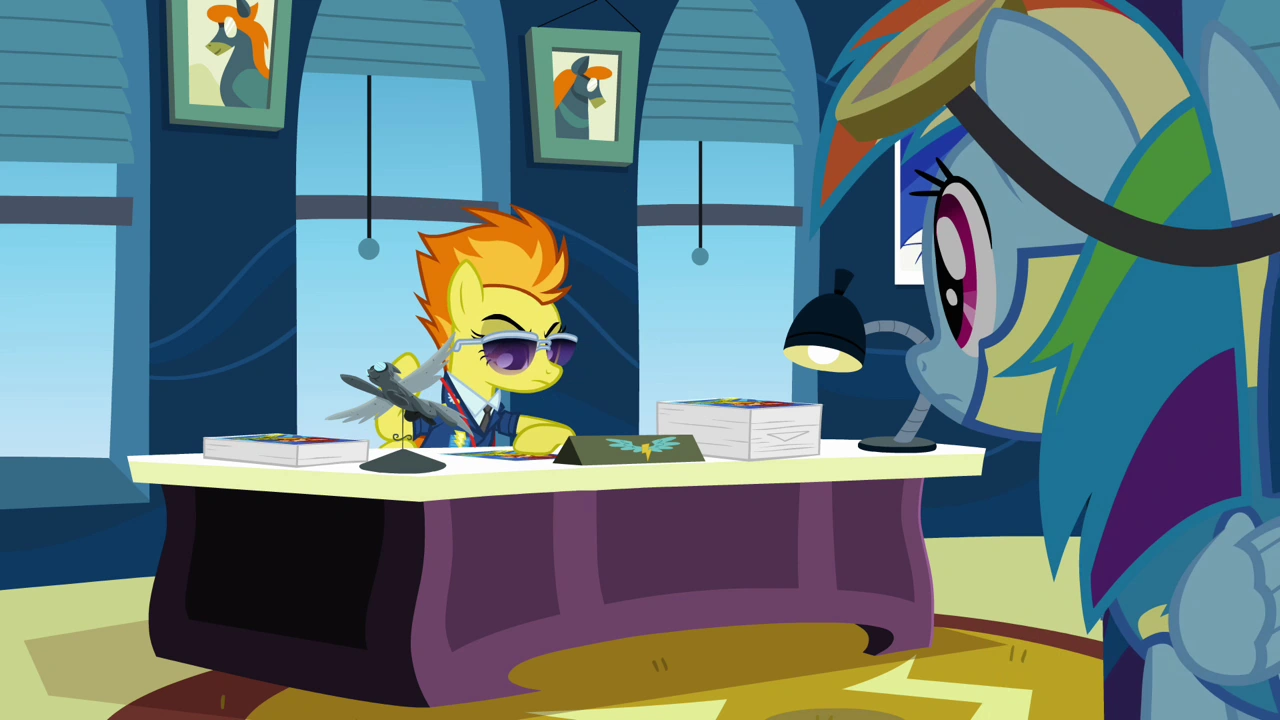 Image - Rainbow enters the office S3E7.png | My Little Pony Friendship ...