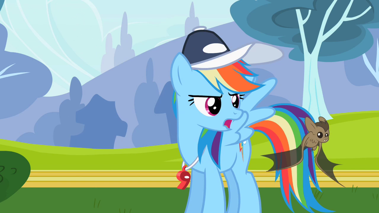 Image - Rainbow Dash looking at bat S2E07.png | My Little Pony ... Image - Rainbow Dash looking at bat S2E07.png | My Little Pony ...
