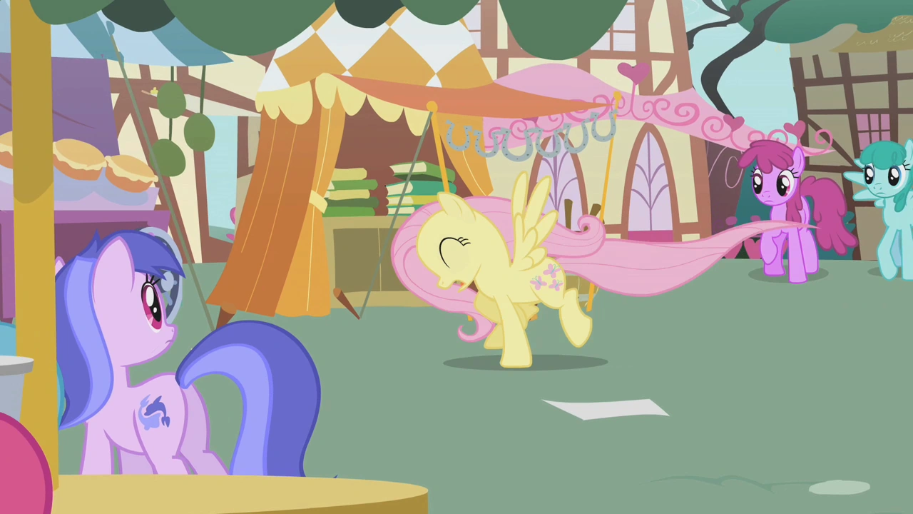Fluttershy Running Away