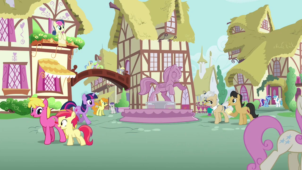 Image - Ponies walking through Ponyille S3E13.png | My Little Pony ...