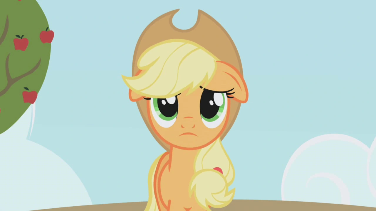 Image - Sad Applejack S1E4.png | My Little Pony Friendship is Magic ...
