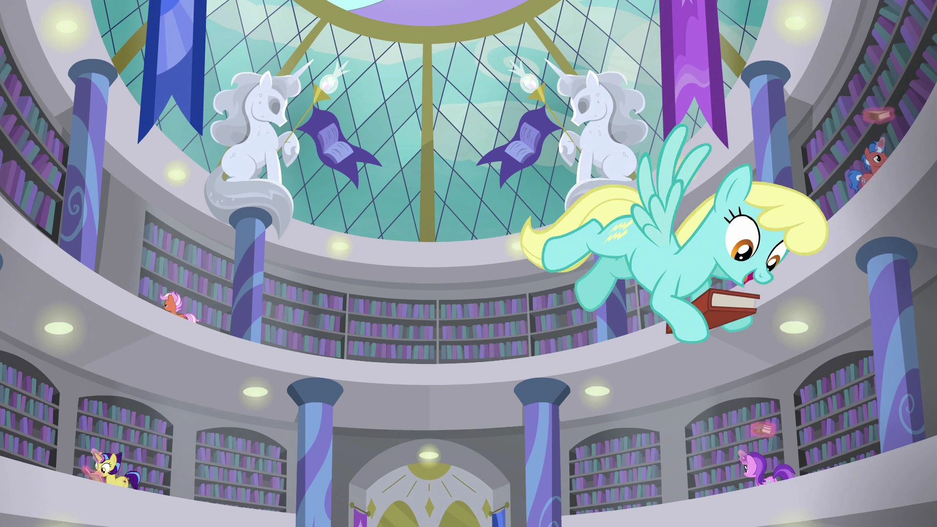Imagen - Ponies in the Canterlot Library EGFF.png | My Little Pony: La ...