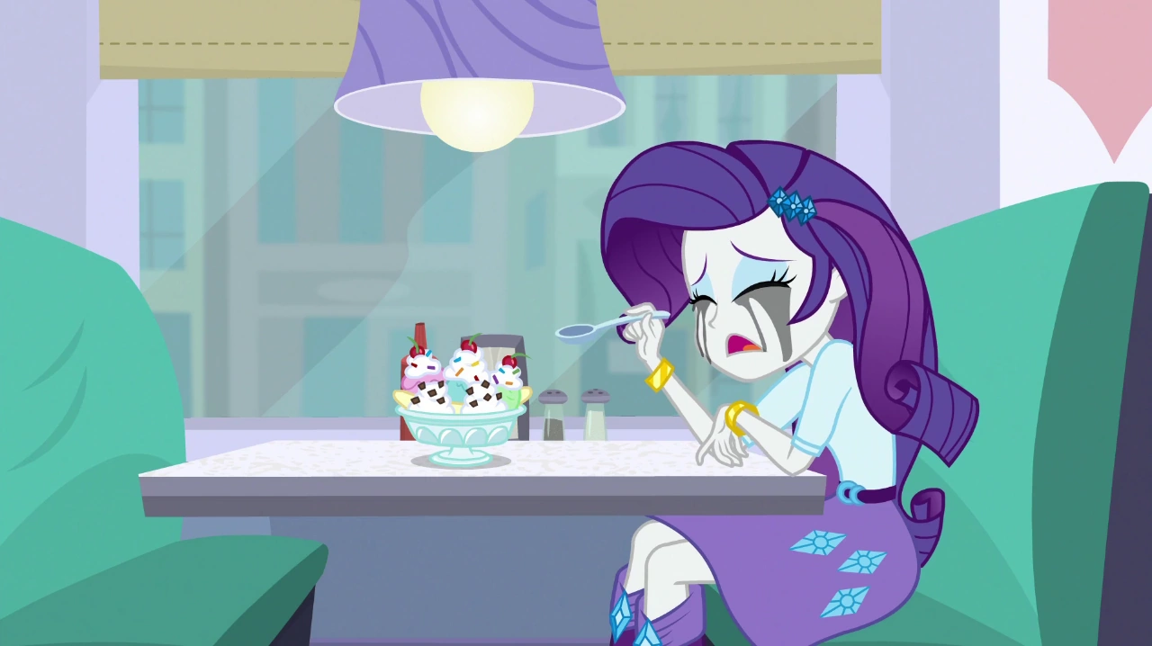 Imagen - Rarity crying while eating ice cream EGS1.png | My Little Pony ...