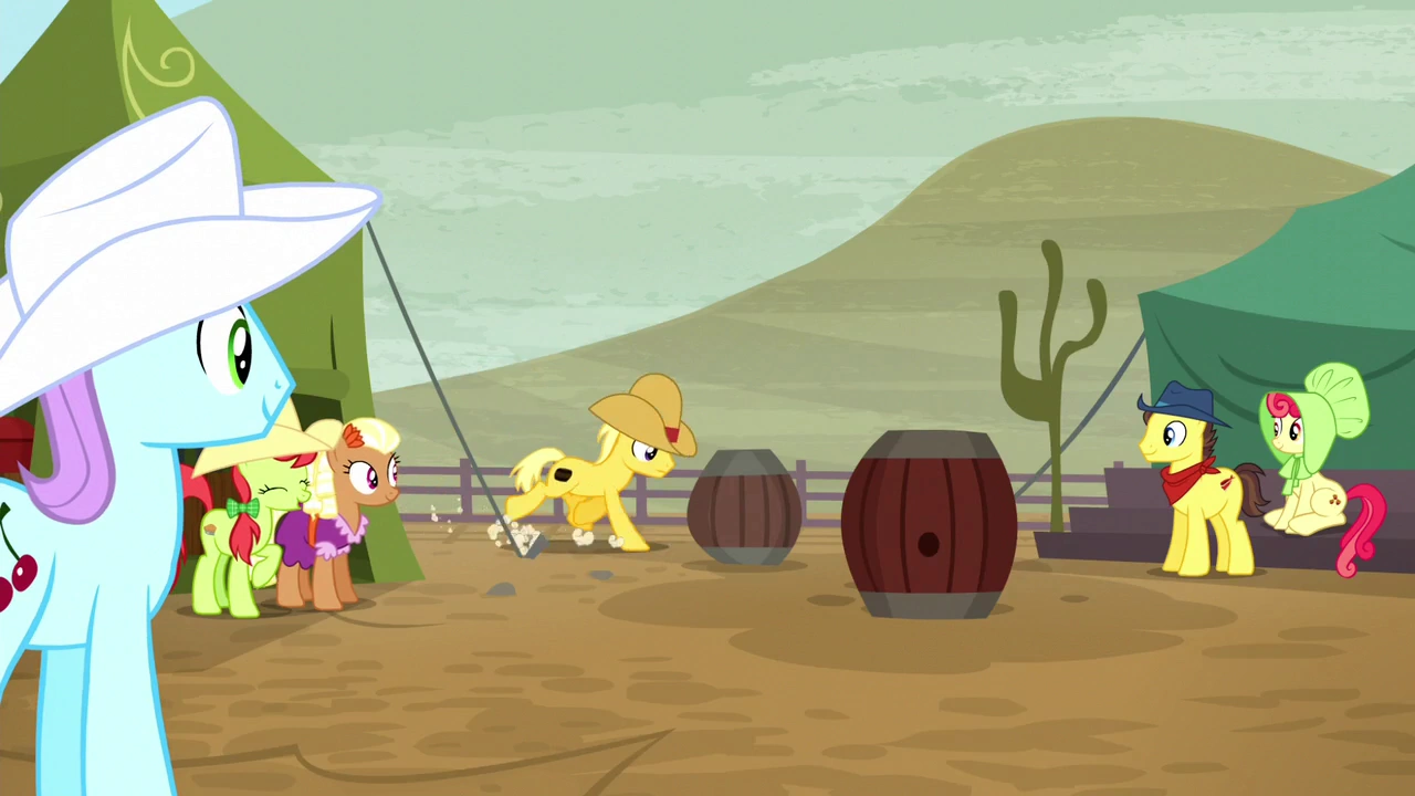 Image - Ponies watching barrel racing S5E6.png | My Little Pony ...
