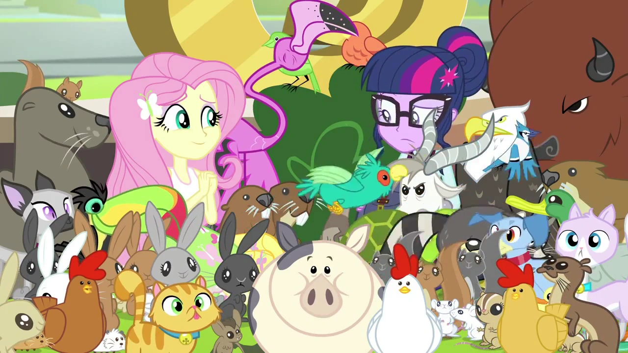 Image - Fluttershy has even more animals EG3b.png | My Little Pony ...