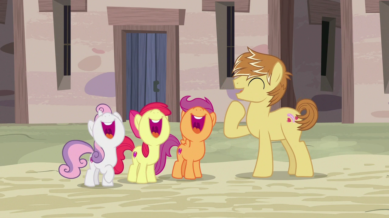 Image - Feather Bangs and Crusaders laughing together S7E8.png | My ...
