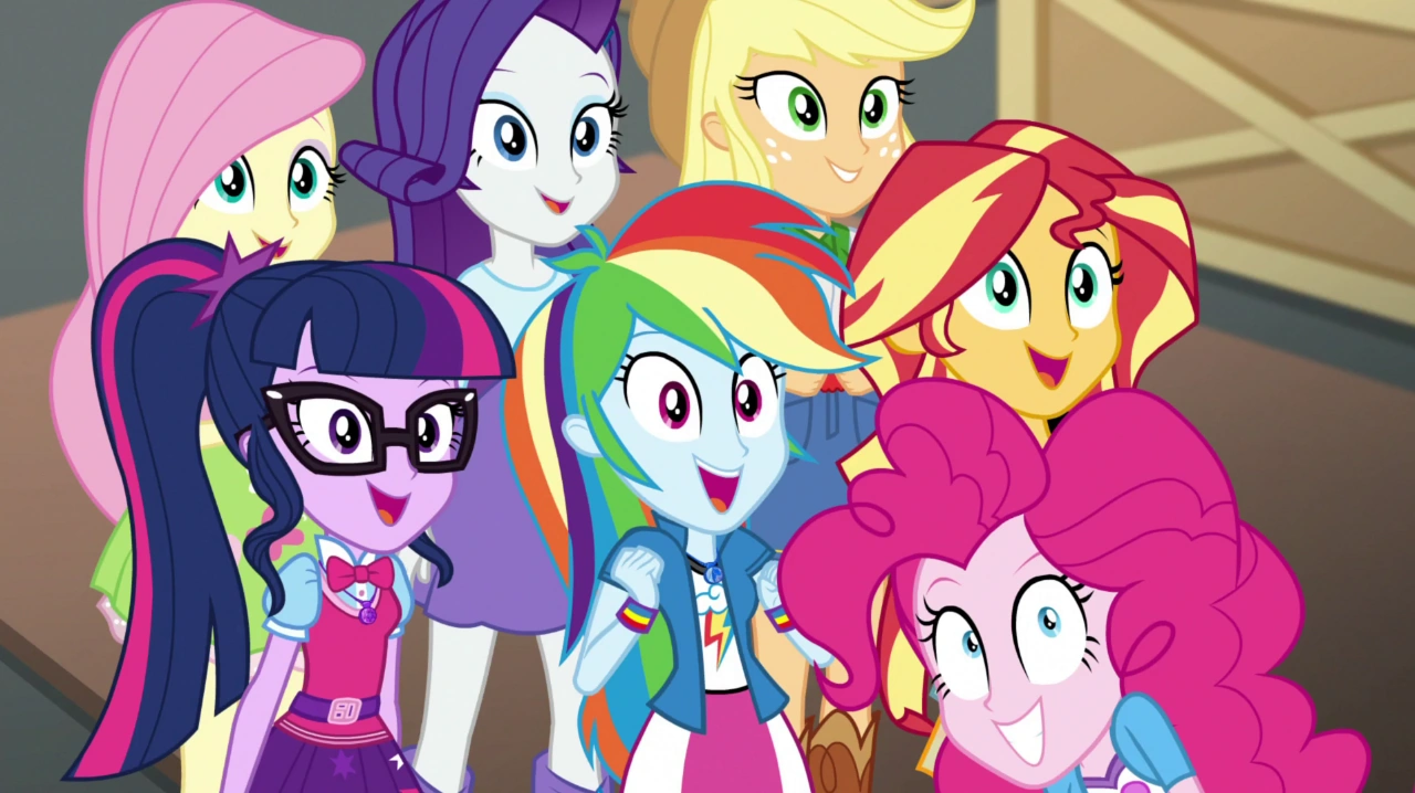 Image - Mane Seven getting super-excited EGS2.png | My Little Pony ...