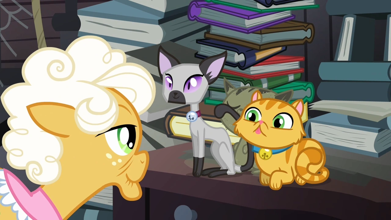 Image - Goldie walking towards two cats S4E09.png | My Little Pony ...