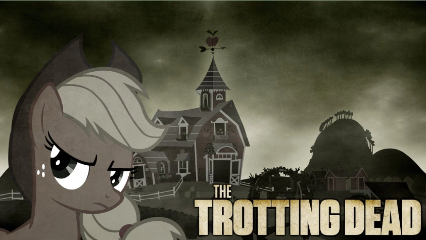 Image - FANMADE Applejack The Trotting Dead.png | My Little Pony ...