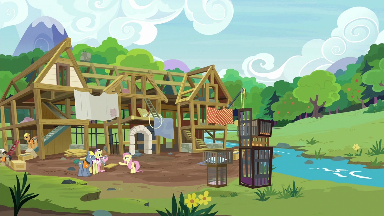 Image - Wide view of animal hospital framework S7E5.png | My Little ...