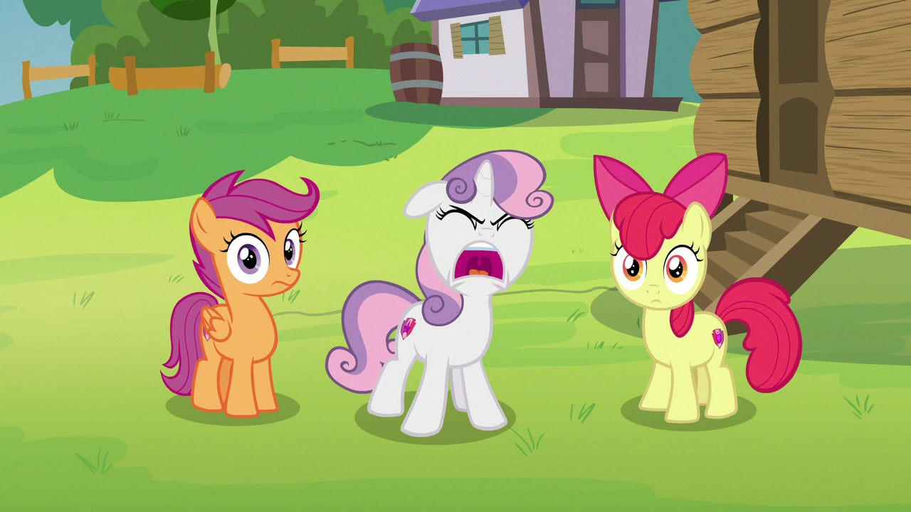 Image - Sweetie Belle shouting at Rumble S7E21.png | My Little Pony ...