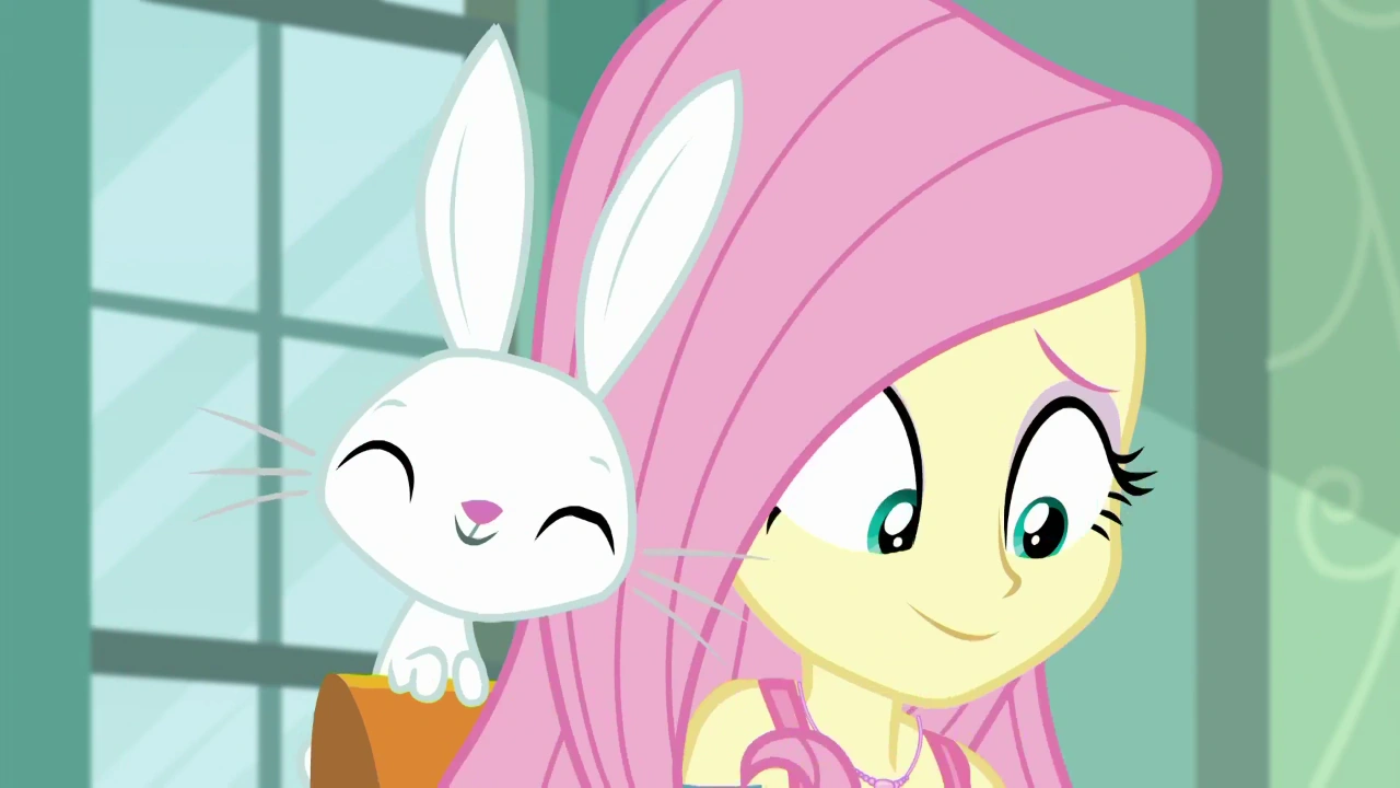 Image - Angel Bunny giving Fluttershy moral support EGDS6.png | My ...