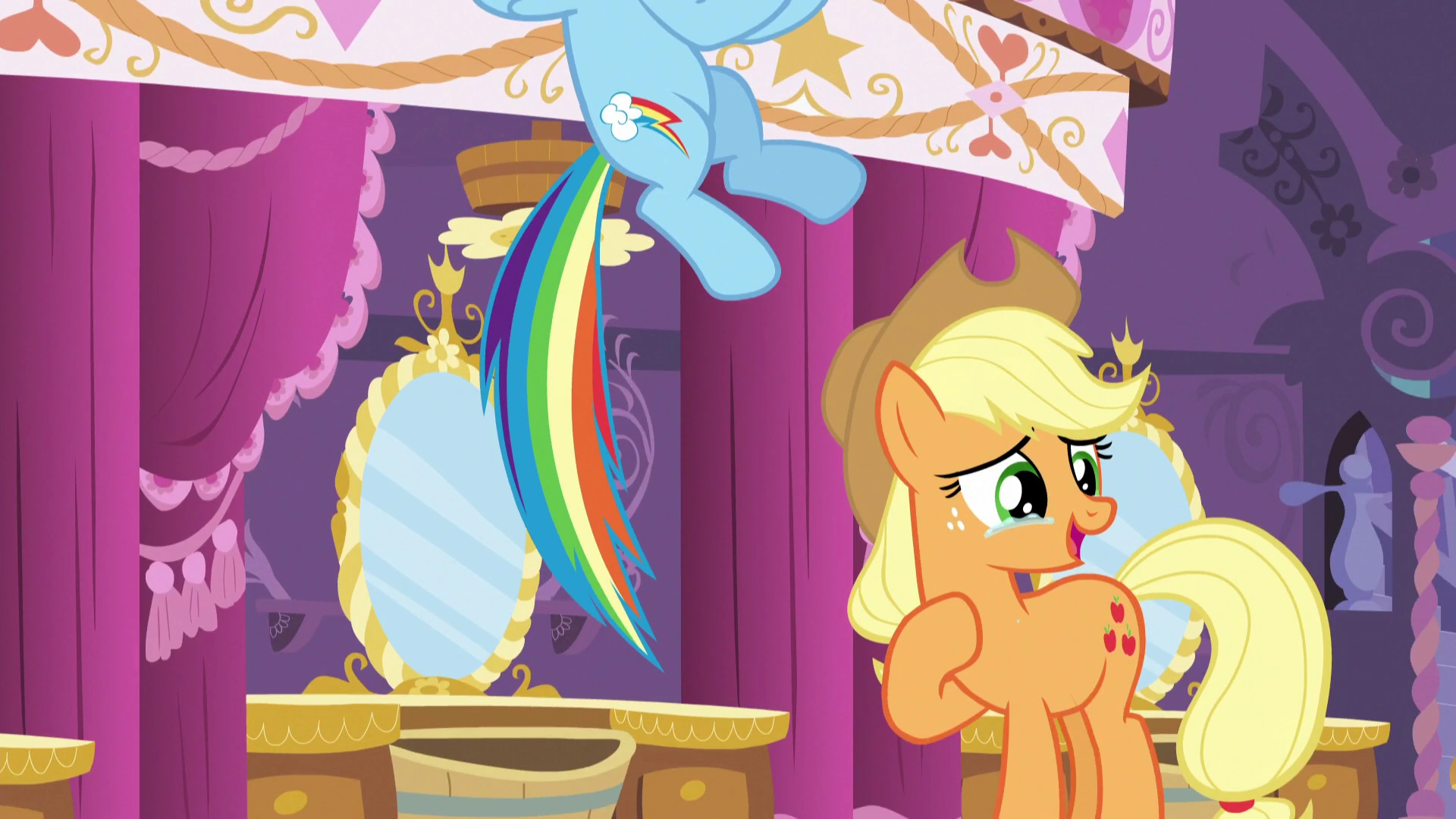 Image - Applejack crying liquid pride S5E7.png | My Little Pony ...
