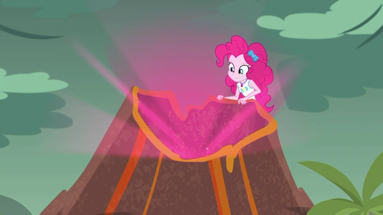 Image - Pinkie creating an explosion in the volcano EGDS1.png | My ...