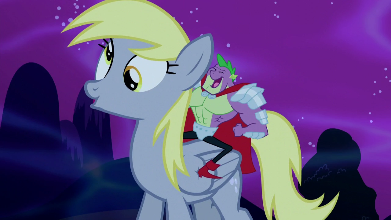Image - Sir Spike leaps onto giant Derpy S5E13.png | My Little Pony ...