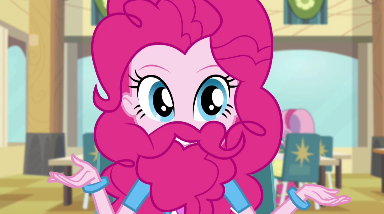 Image - Pinkie Pie hair beard EG2.png | My Little Pony Friendship is ...