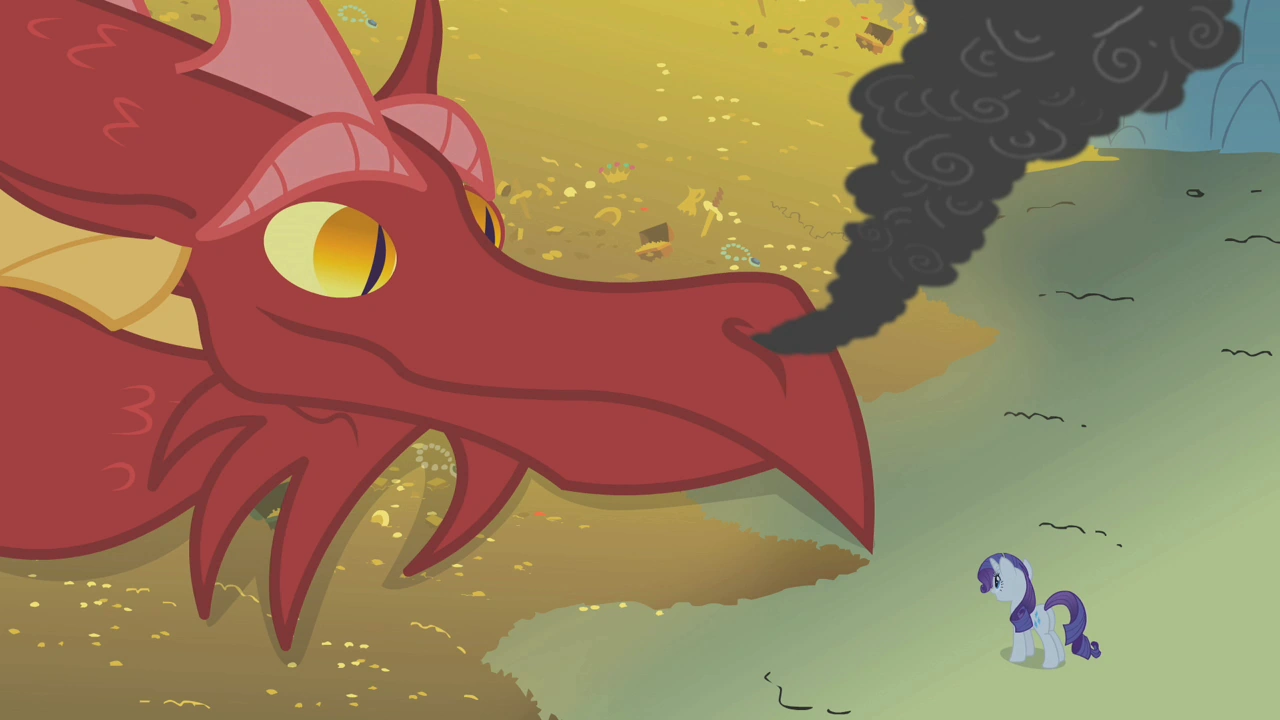 Image - Dragon looking at Rarity S1E07.png | My Little Pony Friendship ...