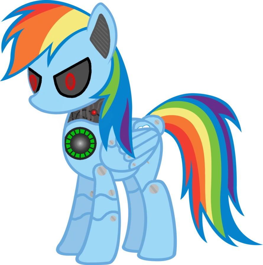 Image - FANMADE Metal Rainbow Dash by jojonetwork.png | My Little Pony ...