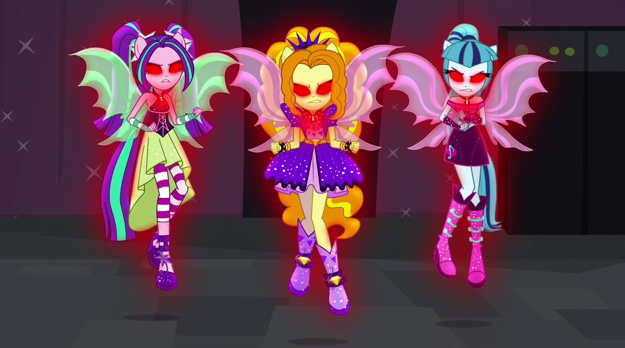 Image - The Dazzlings get angry EG2.png | My Little Pony Friendship is ...