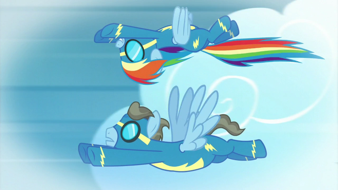 Image - Fantasy of Rainbow flying with Wind Rider S5E15.png | My Little ...