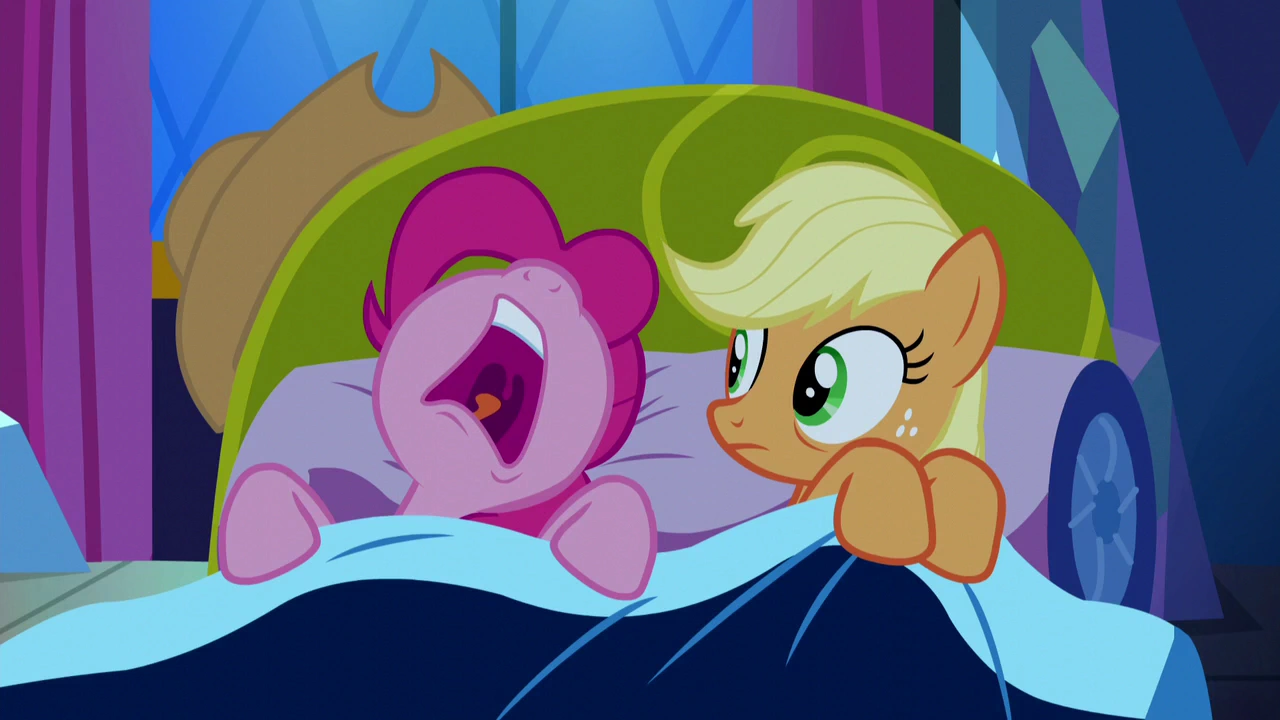 Image - Pinkie Pie sleeping beside Applejack S5E13.png | My Little Pony ...