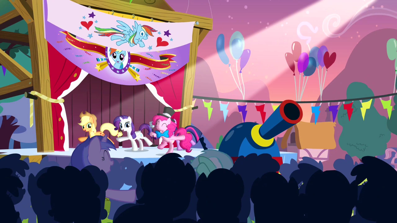 Image - Pinkie Pie and friends dancing on stage S4E12.png | My Little ...