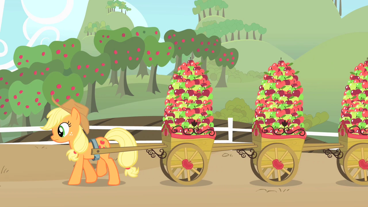 Image - Applejack hauling apples S01E25.png | My Little Pony Friendship ...