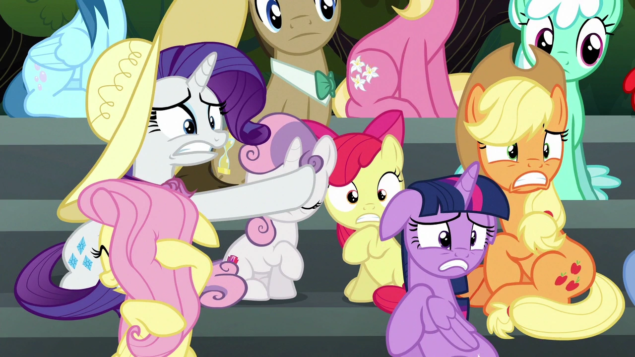 Image - Crowd of ponies in shock S6E7.png | My Little Pony Friendship ...