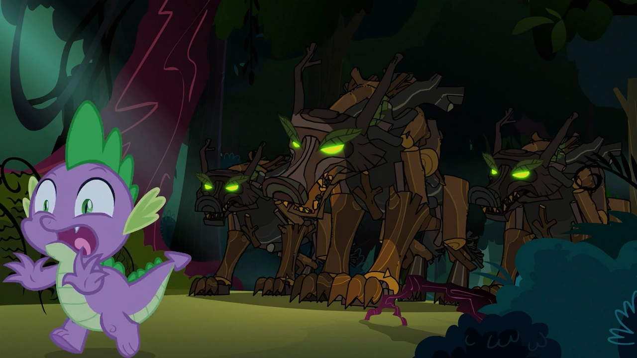 Image - Spike running away from the Timberwolves S3E9.png | My Little ...