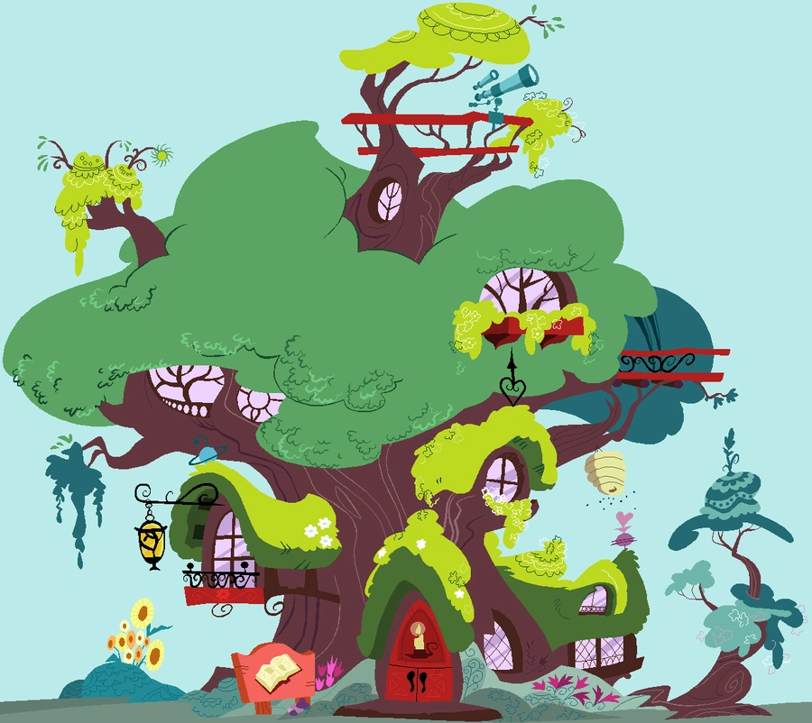 Image - FANMADE Golden Oaks Library by SelenaEde.png | My Little Pony ...