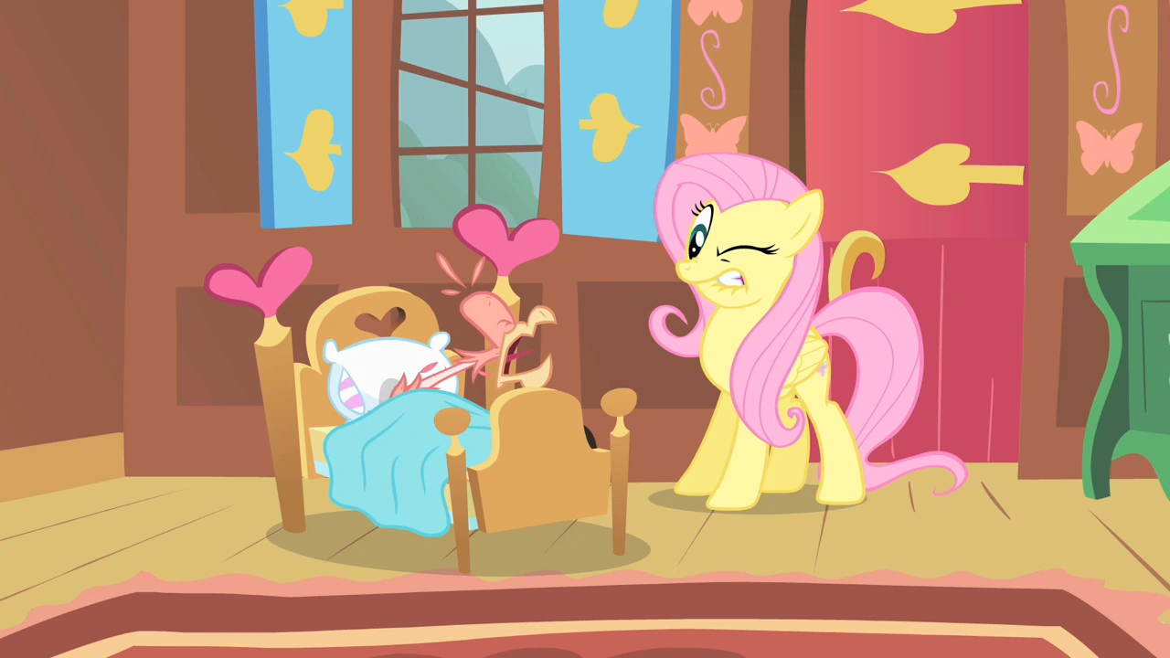 Image - Fluttershy and coughing Philomena S01E22.png | My Little Pony ...