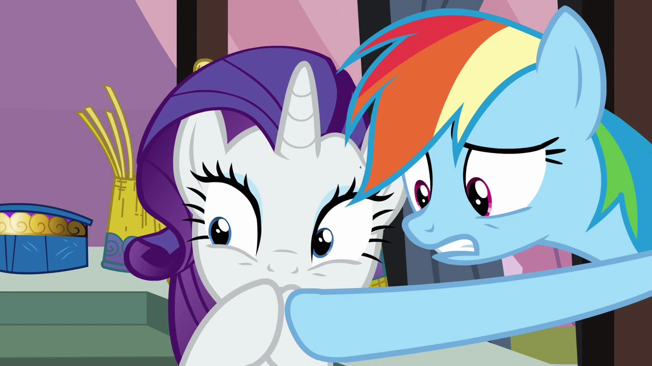 Image - Rarity covering her mouth S3E2.png | My Little Pony Friendship ...