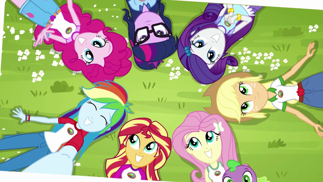 Image - Photograph of Equestria Girls lying in the grass EG4.png | My ...