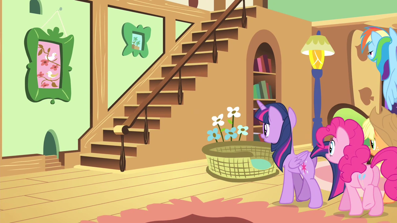 Image - Fluttershy's friends walking inside the cottage S4E14.png | My ...