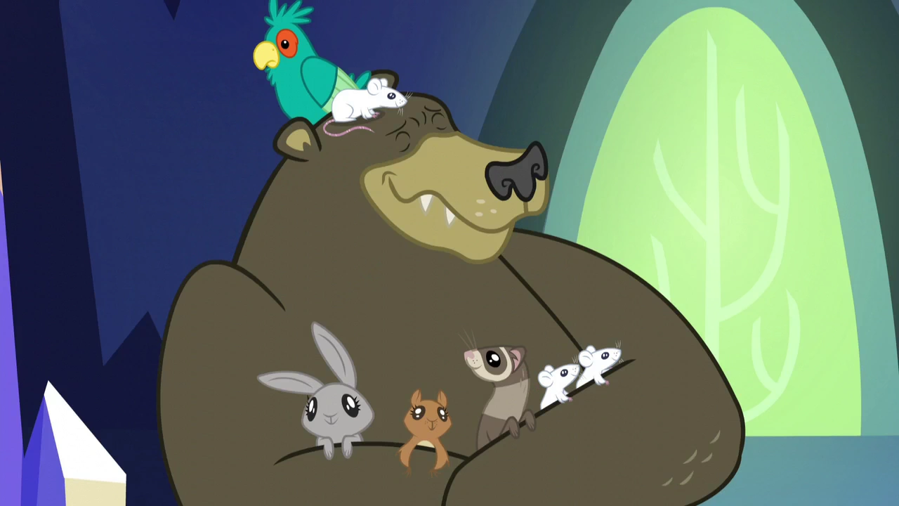 Image - Harry the bear hugging critters S5E3.png | My Little Pony ...