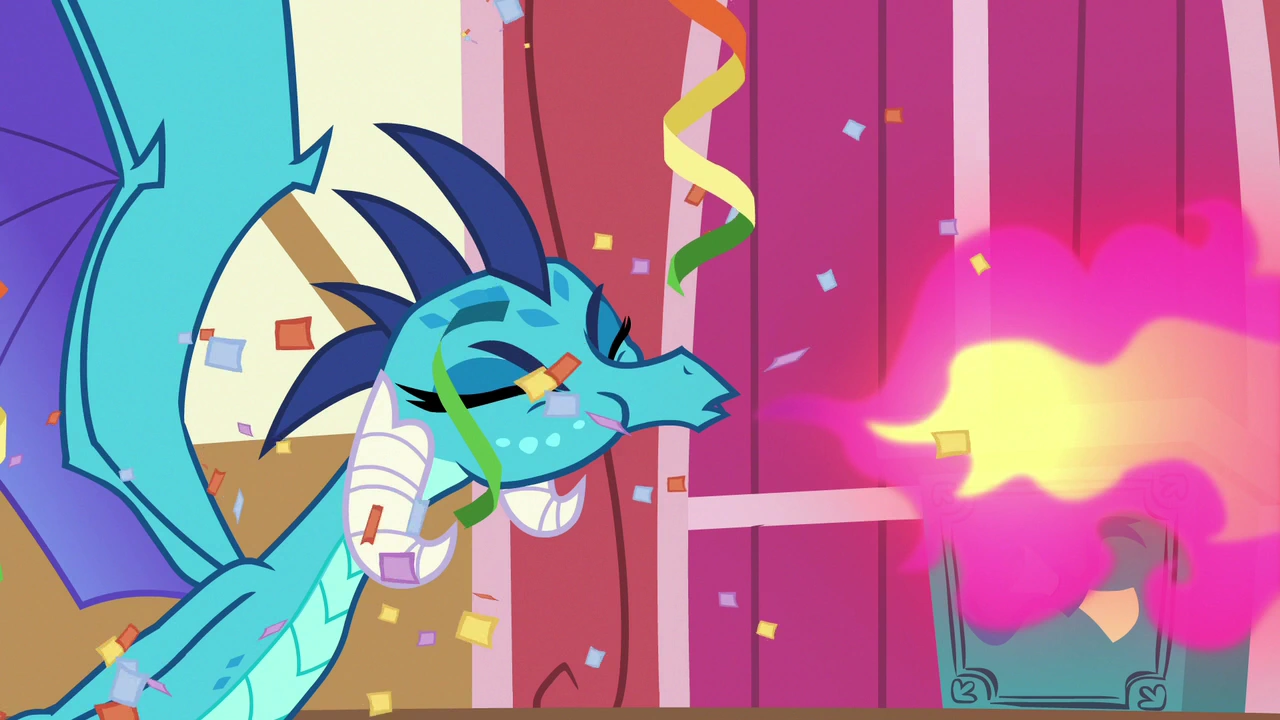Image - Princess Ember sneezing more fire S7E15.png | My Little Pony ...