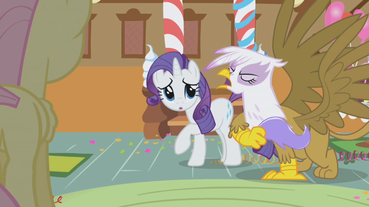 Image - Rarity scared by Gilda S1E5.png | My Little Pony Friendship is ...