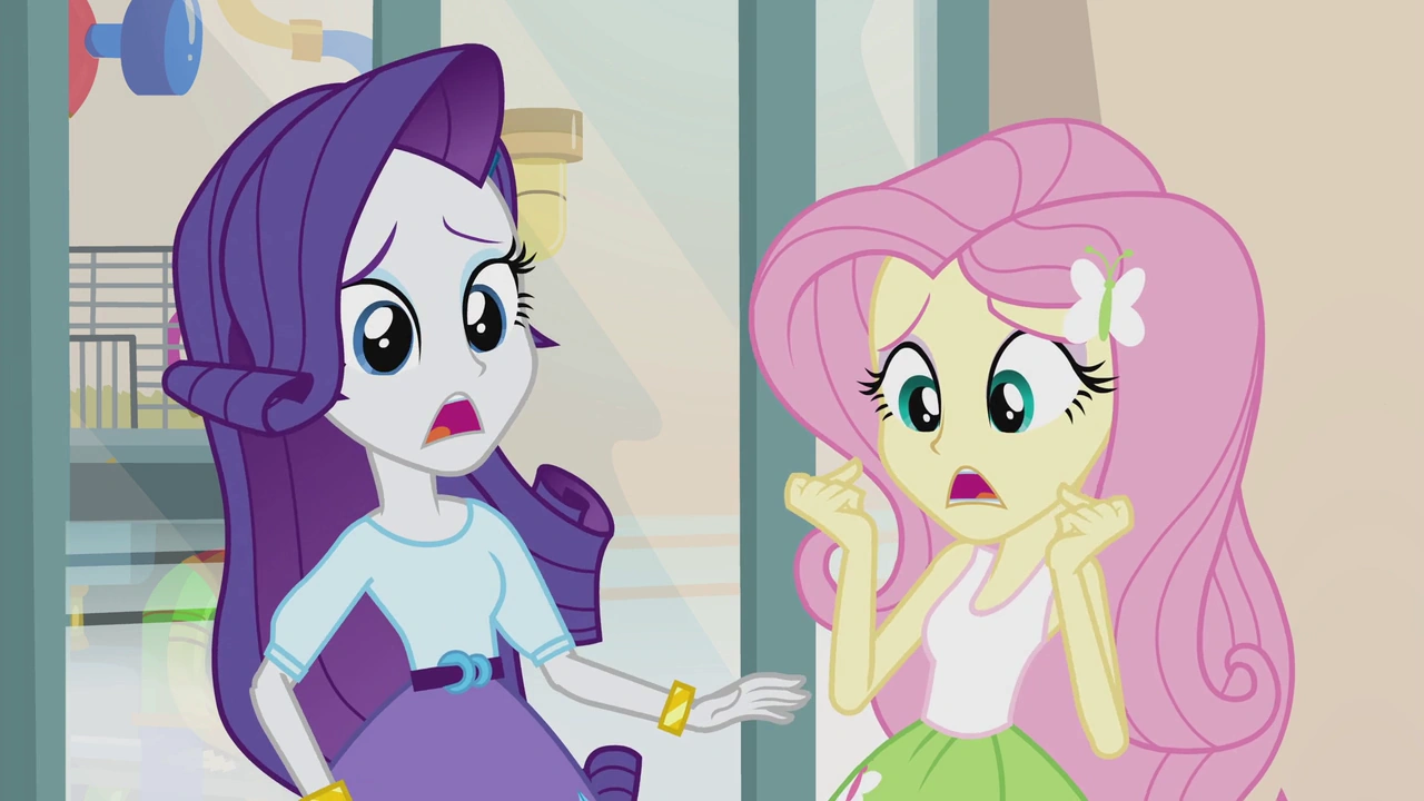 Image - Fluttershy and Rarity gasp EG2.png | My Little Pony Friendship ...