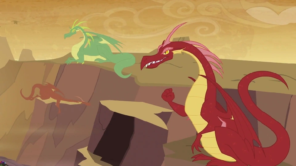 Image Spike meeting the dragons S2E21.png My Little Pony Friendship is ...