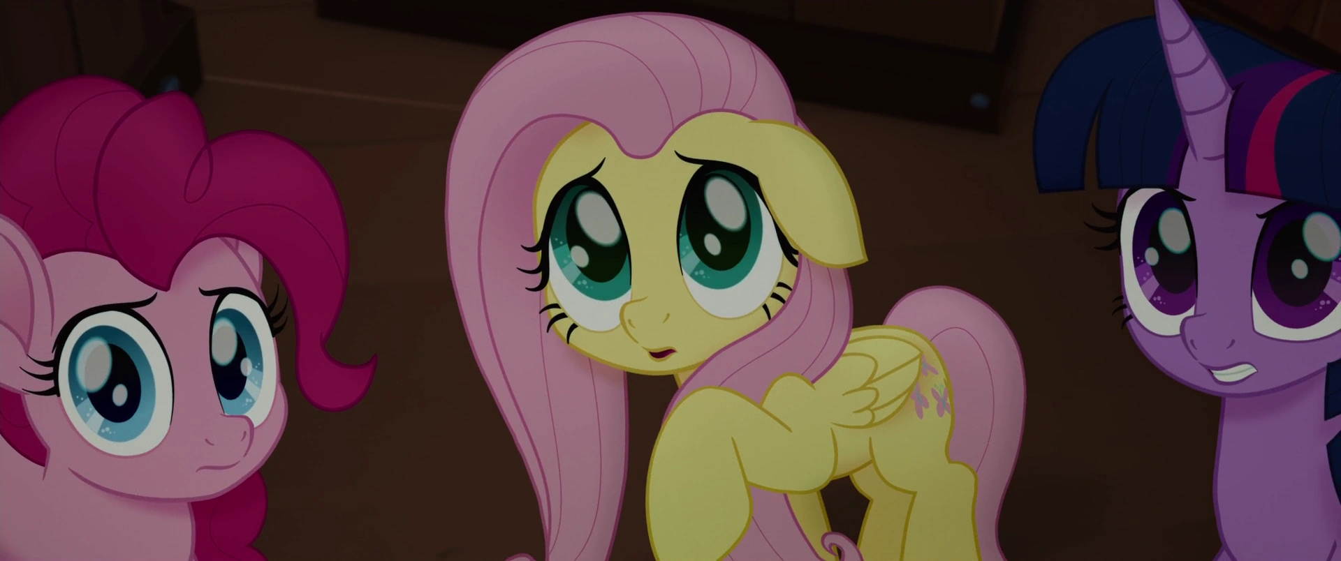 Image - Fluttershy, Pinkie, and Twilight look at the parrots MLPTM.png ...