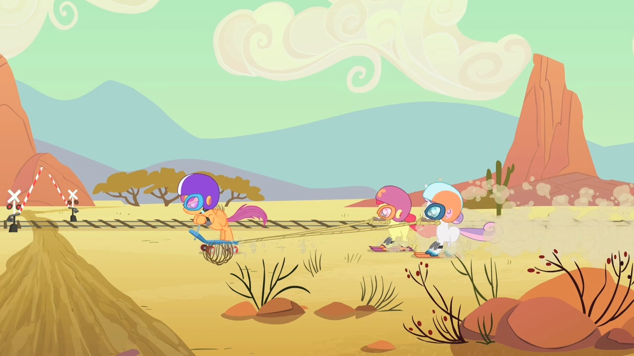 Image - CMC riding through the desert S4E05.png | My Little Pony ...