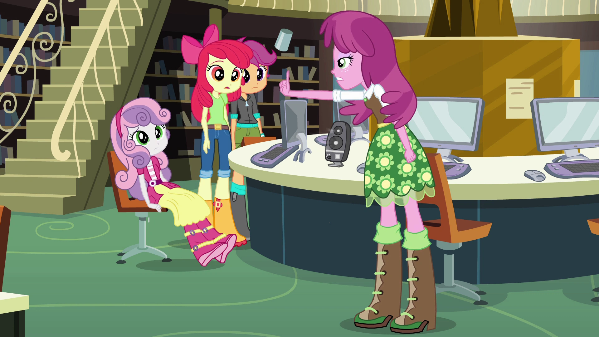 Image - Miss Cheerilee scolding the Crusaders EG.png | My Little Pony ...