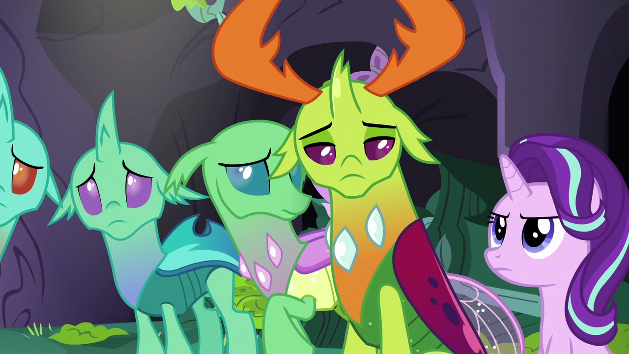 Image - Starlight and Thorax listening to Pharynx S7E17.png | My Little ...
